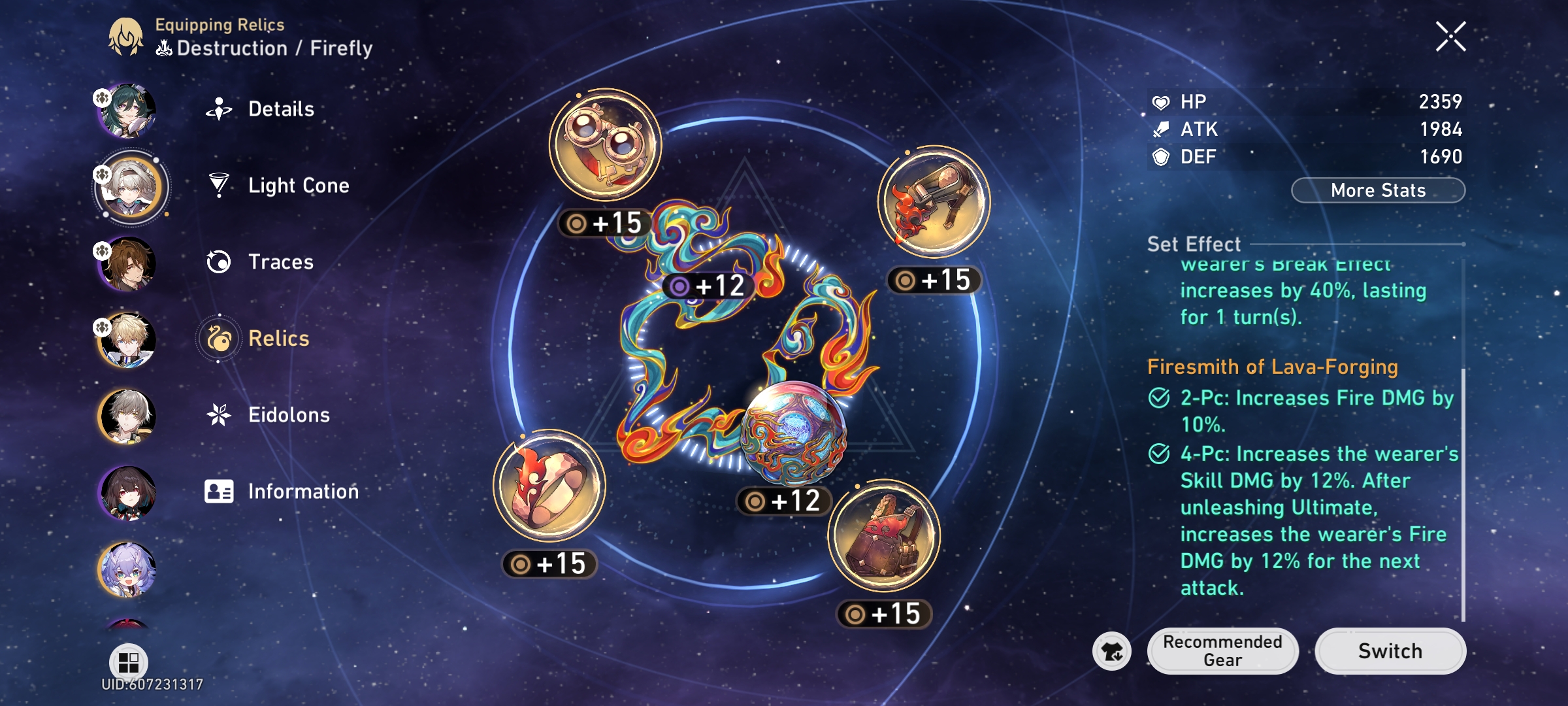 SUPER LUCKY PULL:Firefly build Honkai: Star Rail | HoYoLAB