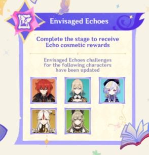 Characters for Echo Rewards Genshin Impact | HoYoLAB