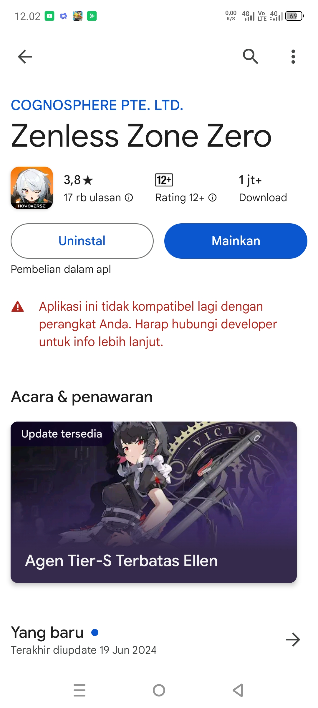 Gak bisa check in ZZZ (udah ketemu masalahnya) Zenless Zone Zero | HoYoLAB