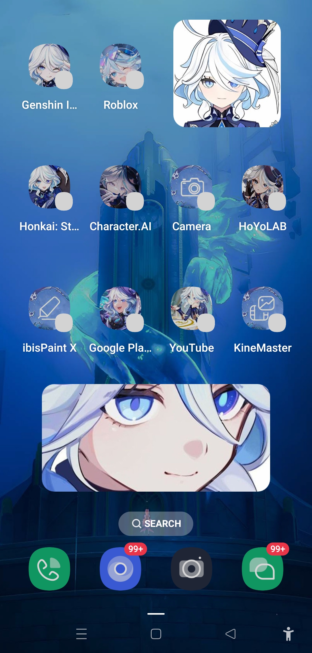 Turned my phone into Furina Genshin Impact | HoYoLAB