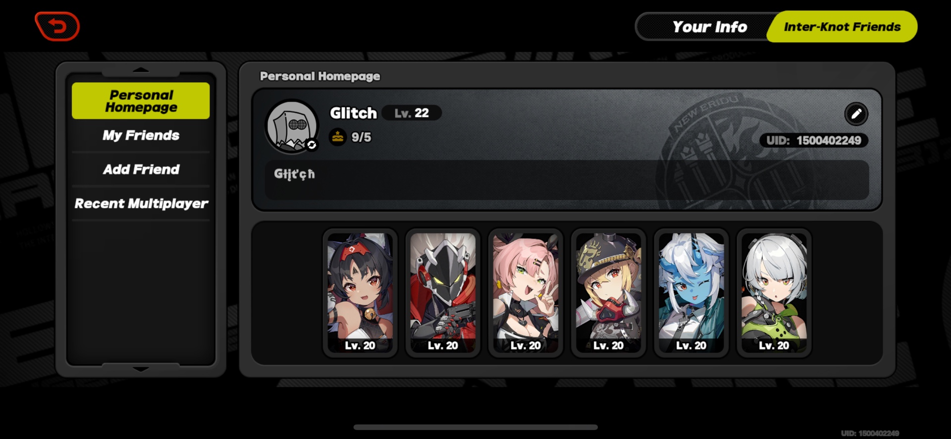 Looking for friends on ZZZ Zenless Zone Zero | HoYoLAB