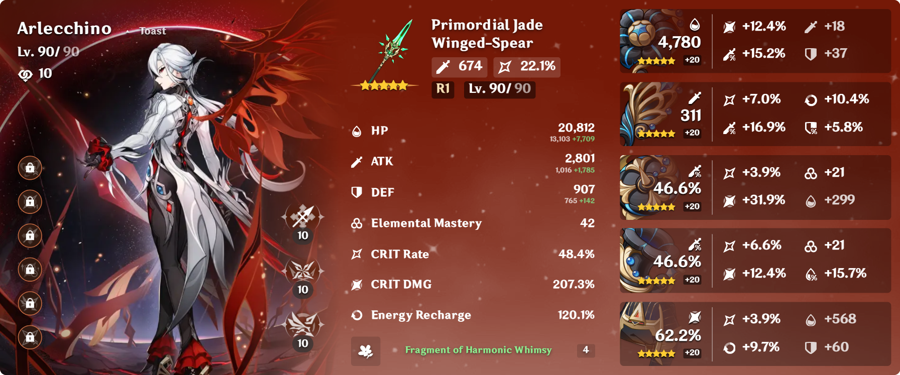 Arlecchino build Genshin Impact | HoYoLAB