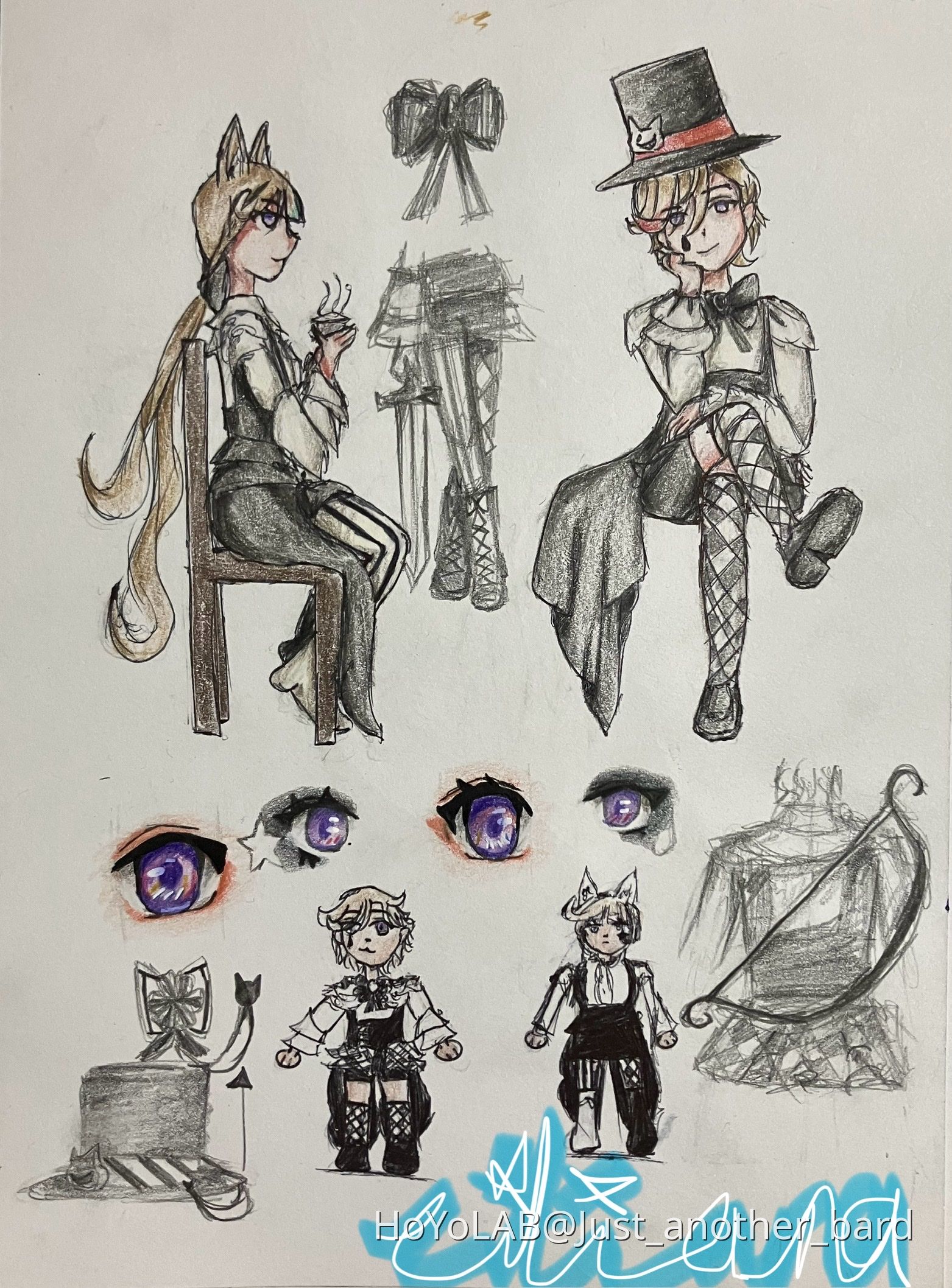 Lyney & Lynette alternate outfit for R3my! Genshin Impact | HoYoLAB