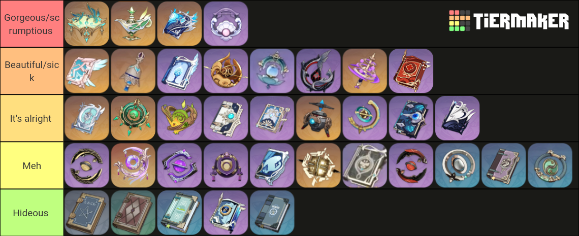 Ranking every catalyst in game by how much I like their design Genshin ...