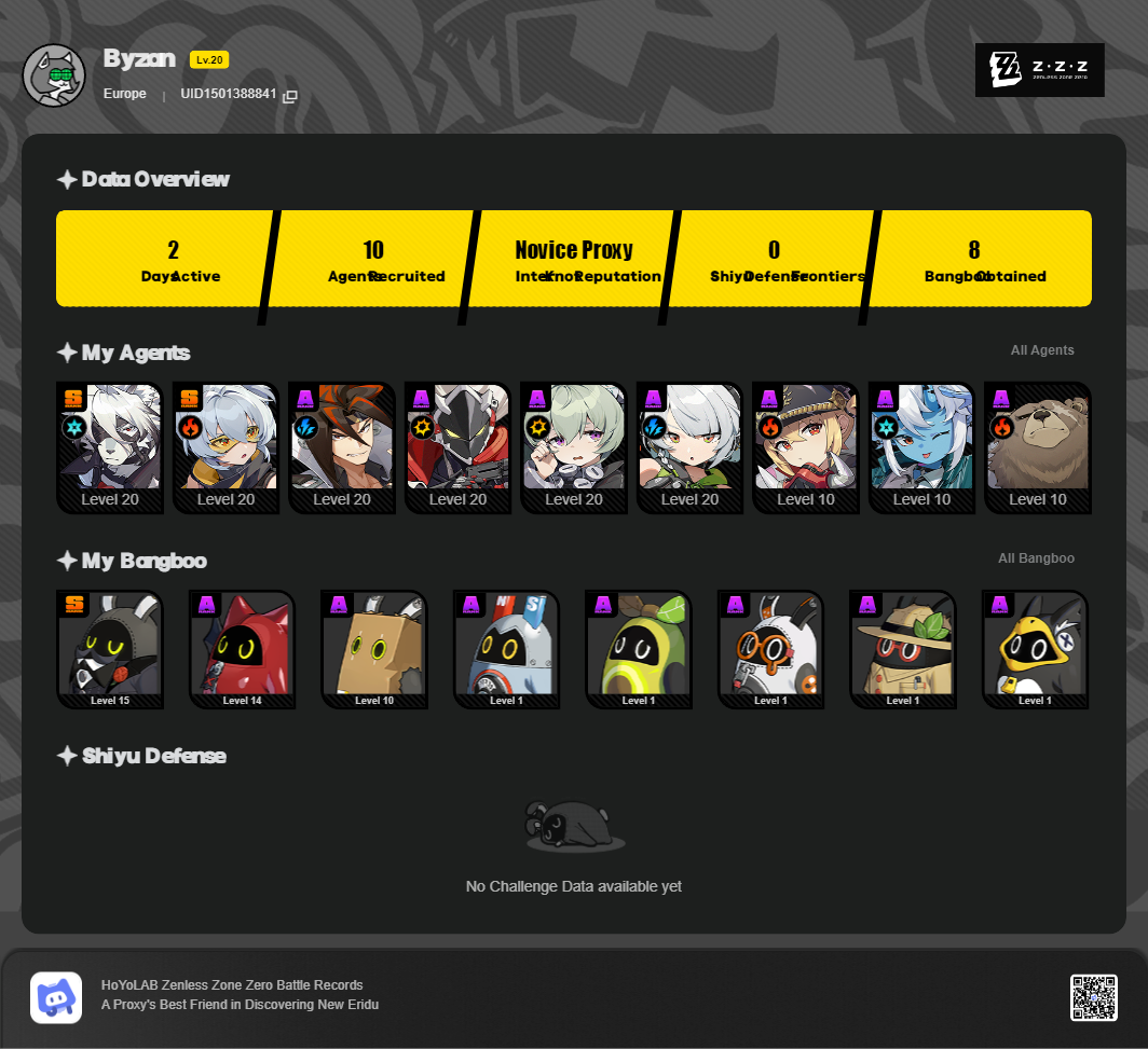 9/10 Game Zenless Zone Zero | HoYoLAB