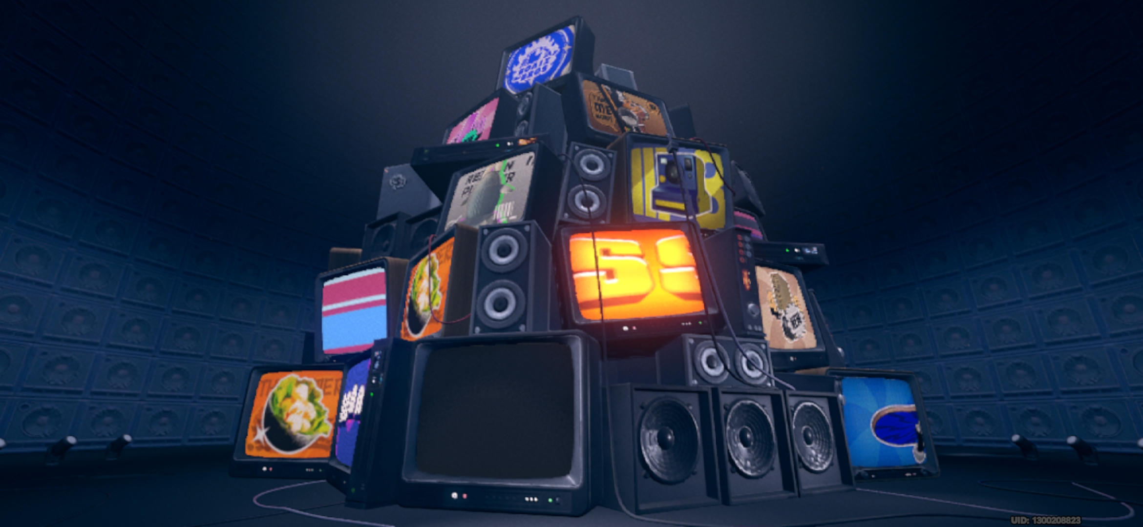 Y'all notice the gold flare on the TV screen before the "S" shows up ...