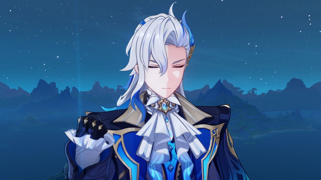 Photography #3 - Neuvillette (Top of Palais Mermonia) Genshin Impact ...