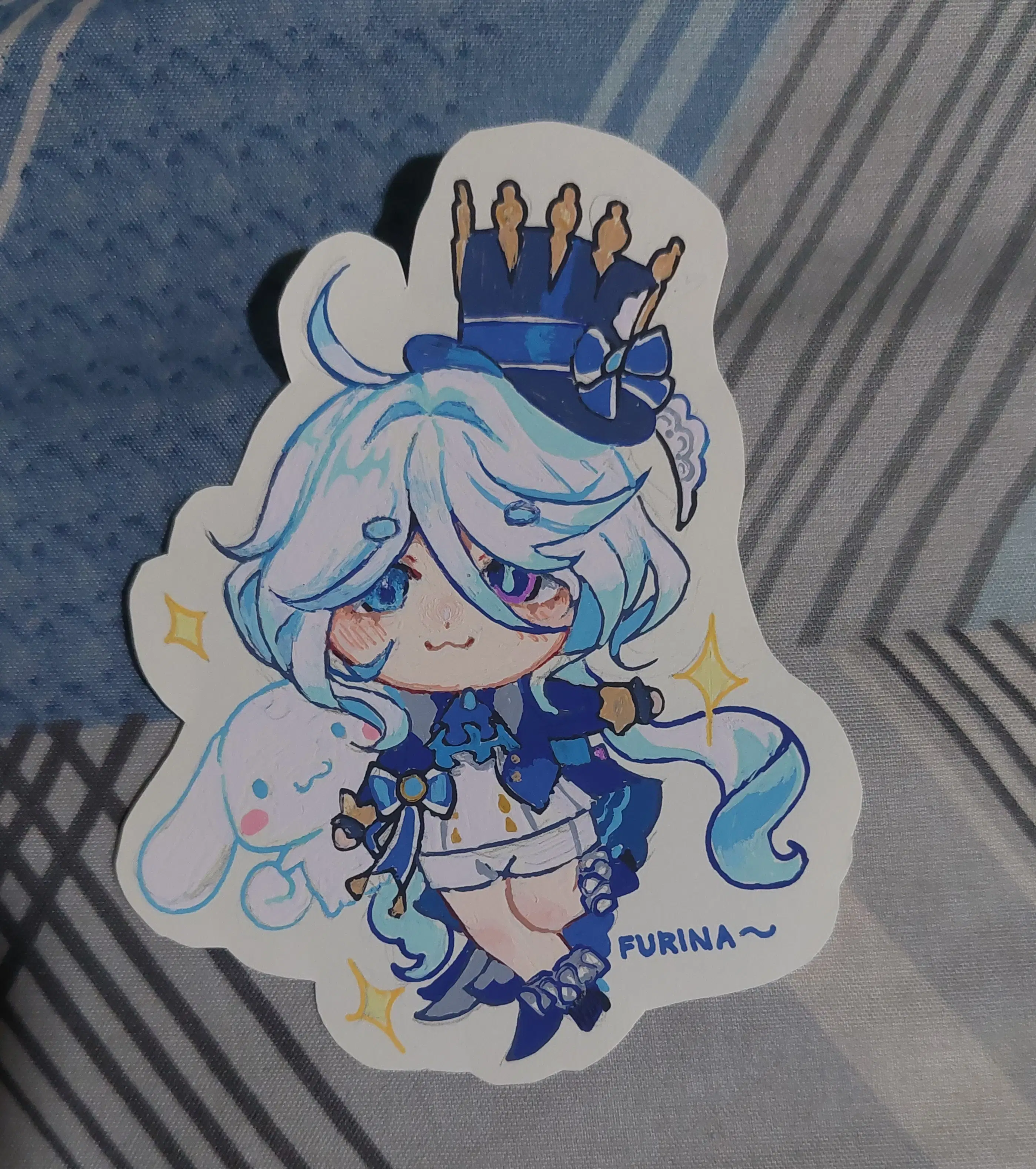 Furina Sticker made with Gelpens Genshin Impact | HoYoLAB