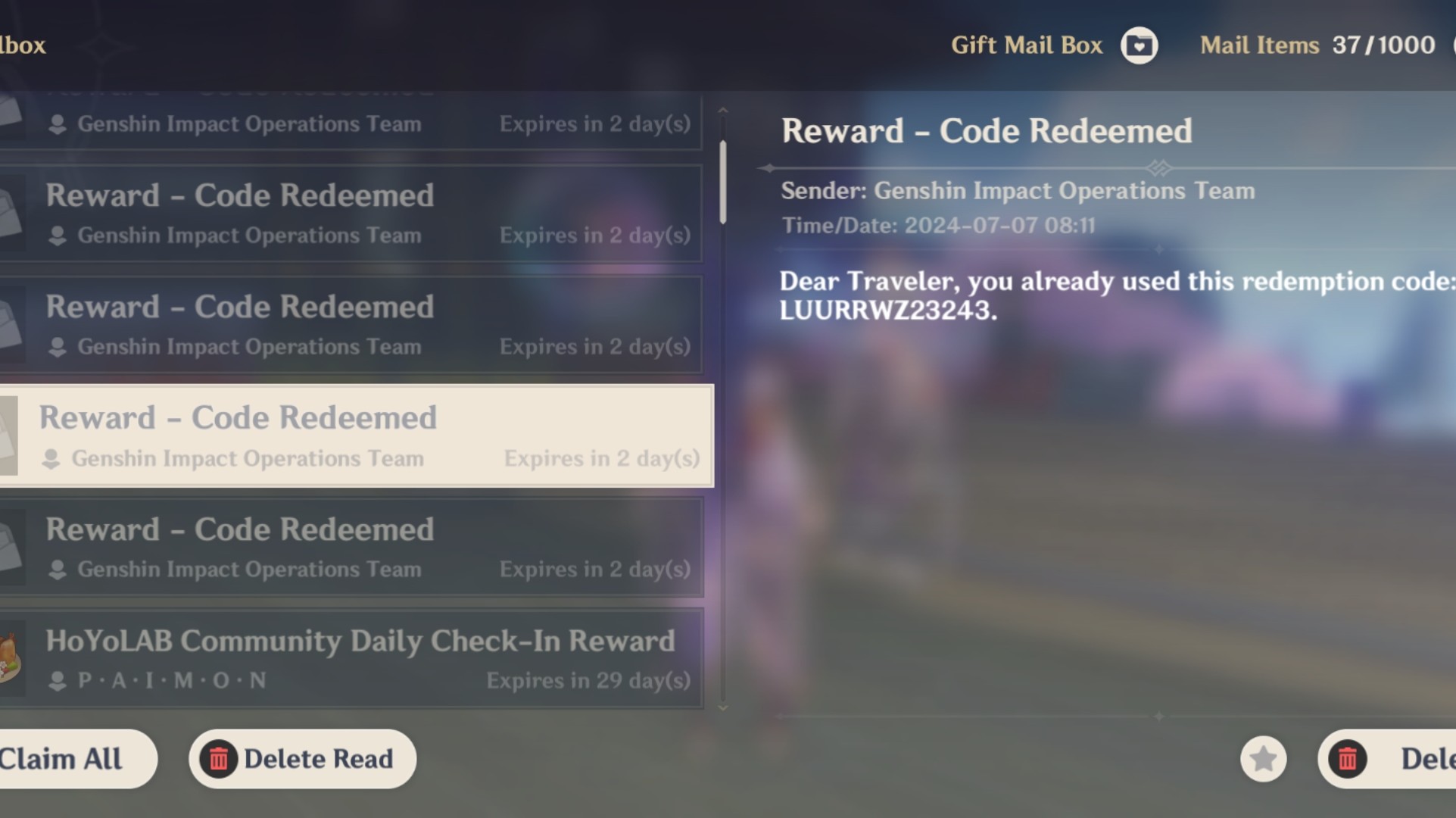 Got no primos from redeem codes. What the hell hoyo? Genshin Impact | HoYoLAB