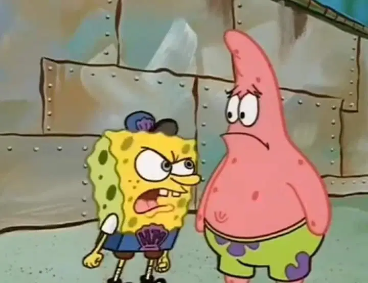 Spongebob upset to Patrick | HoYoLAB