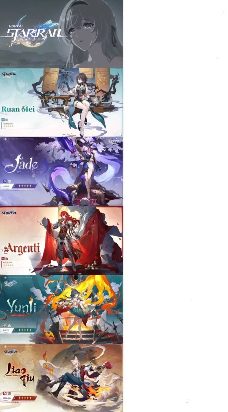 Forgot to post the template so for anyone who wants it Honkai: Star ...