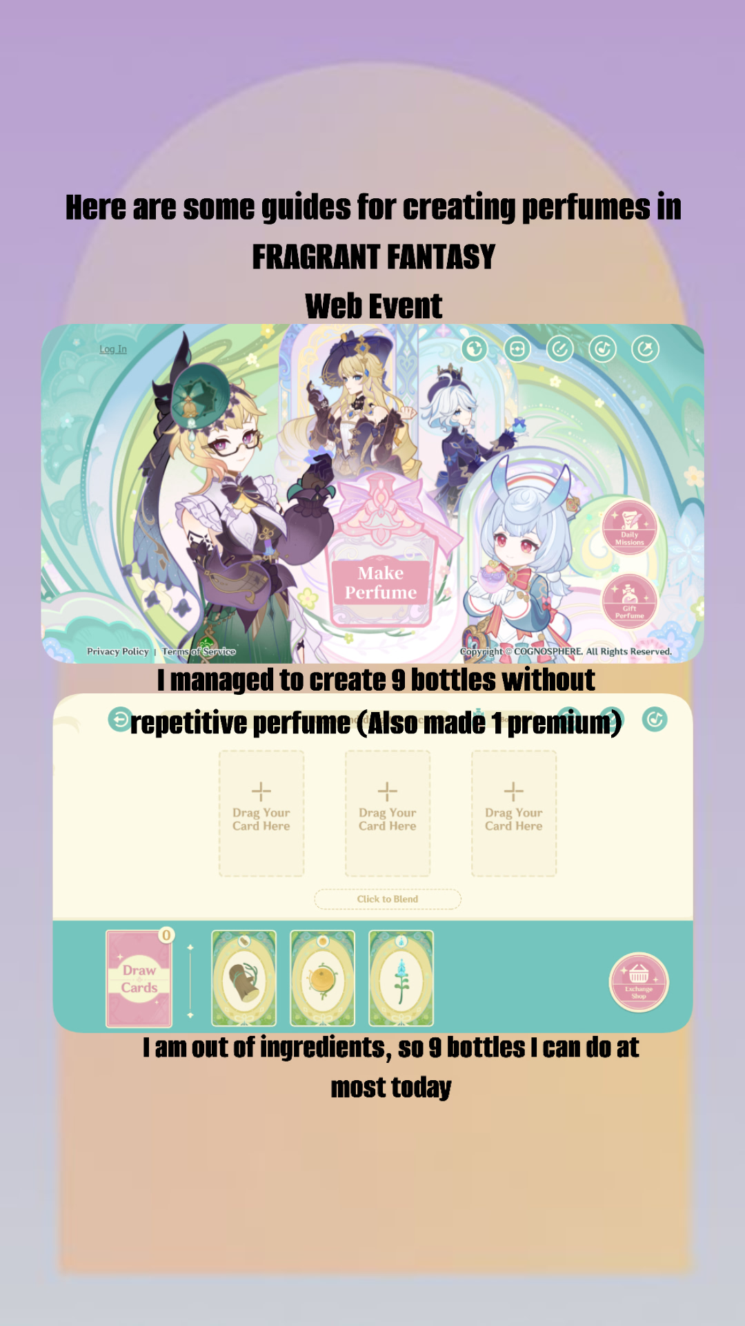 All 18 Perfumes From Fragrant Fantasy web Event Genshin Impact | HoYoLAB