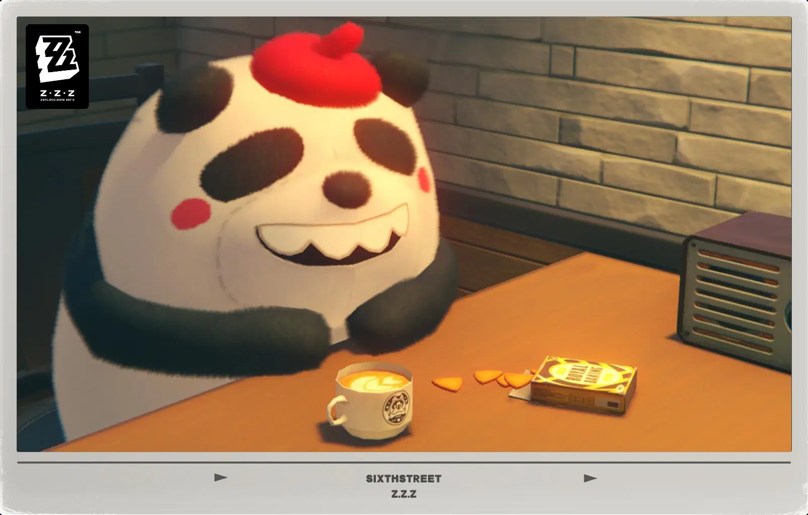I really love the panda at the coffee shop Zenless Zone Zero | HoYoLAB