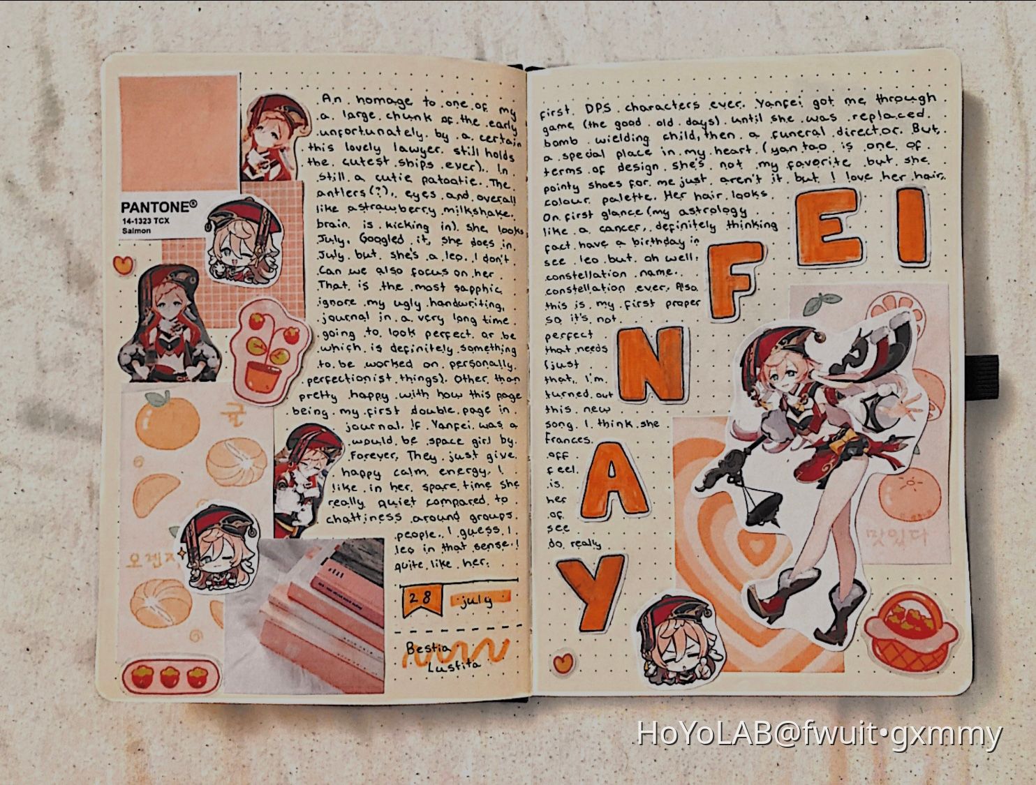 yanfei journal 🧡 Genshin Impact | HoYoLAB