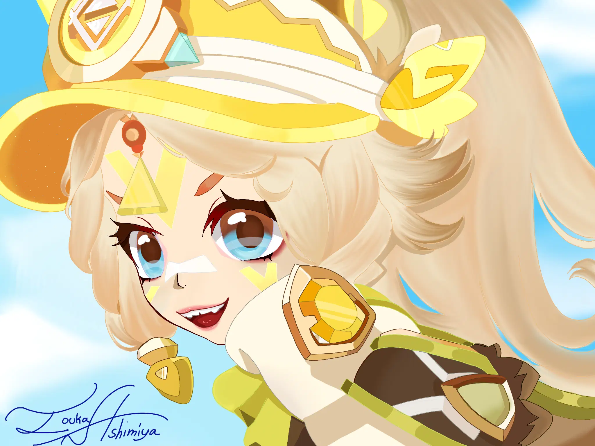 Fan art of the little geo Natlan girl :3 Genshin Impact | HoYoLAB