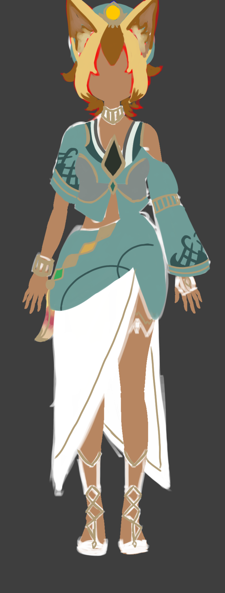 Oc design in progress based on the for in second pic Genshin Impact | HoYoLAB