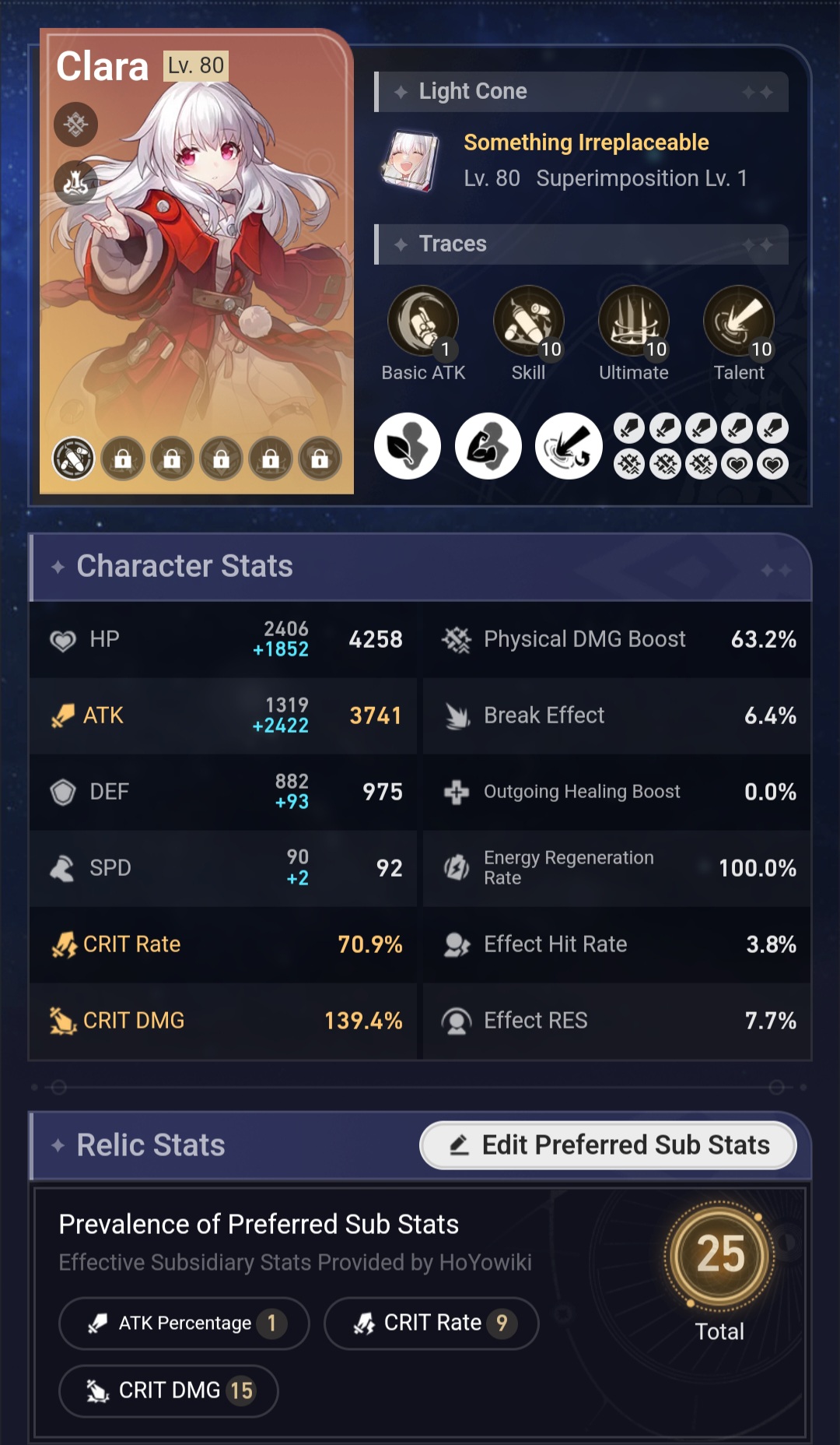 Clara build offset Honkai: Star Rail | HoYoLAB