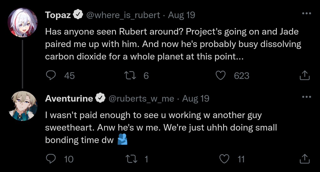 Might be jealous (AvenPaz) Honkai: Star Rail | HoYoLAB