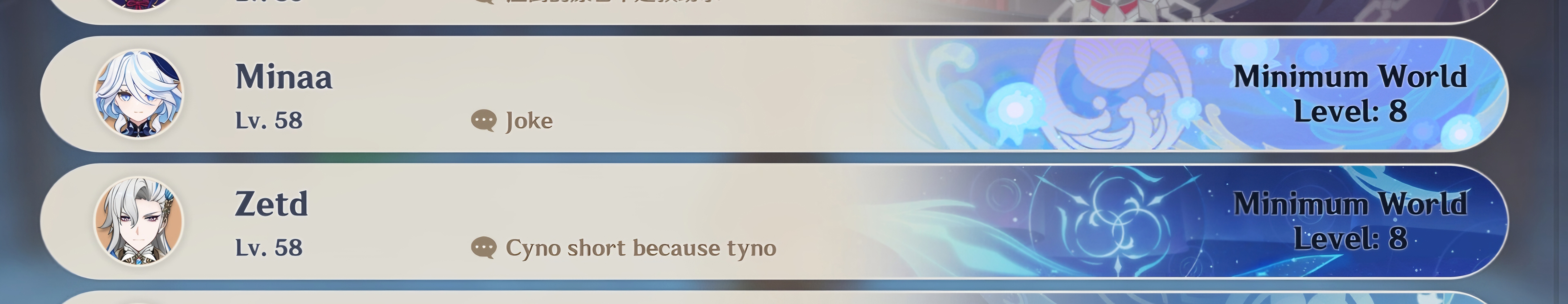 some interesting signatures I found matching or funny Genshin Impact ...