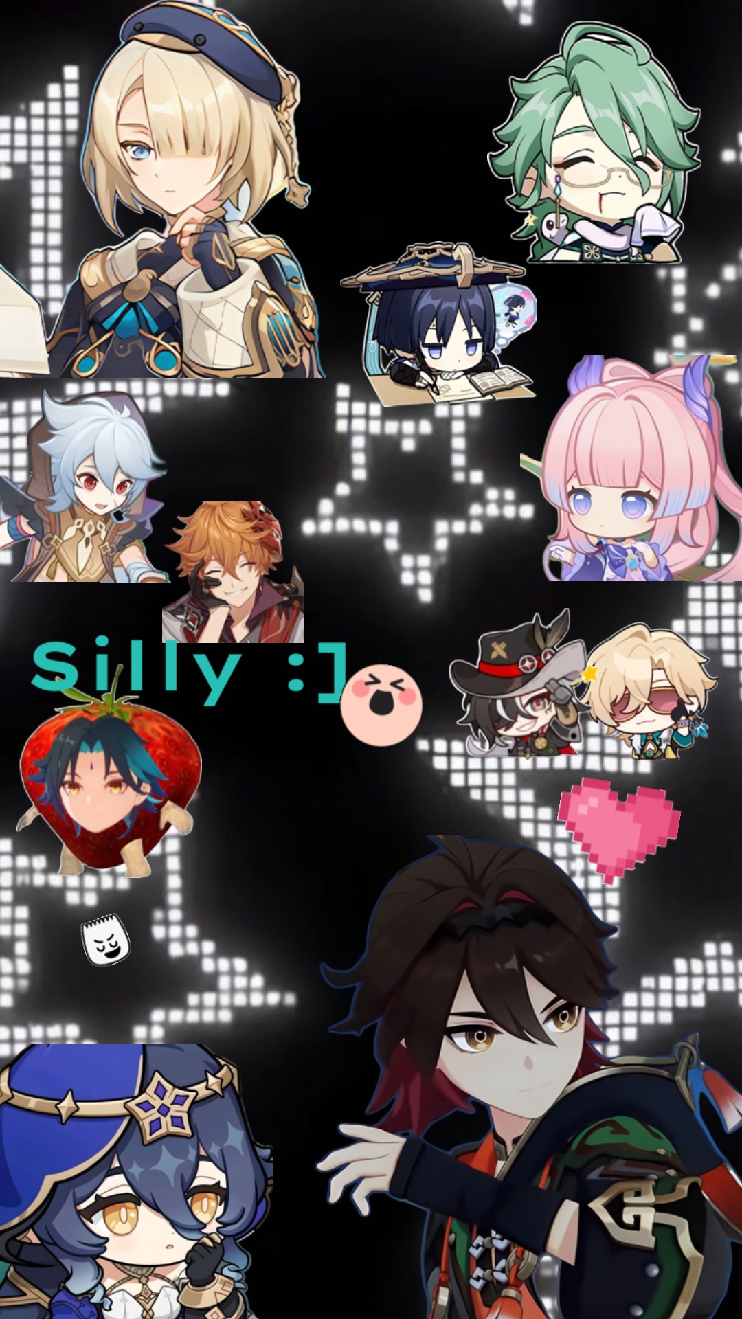Attempted to make a collage of my favorite hoyo characters Genshin ...