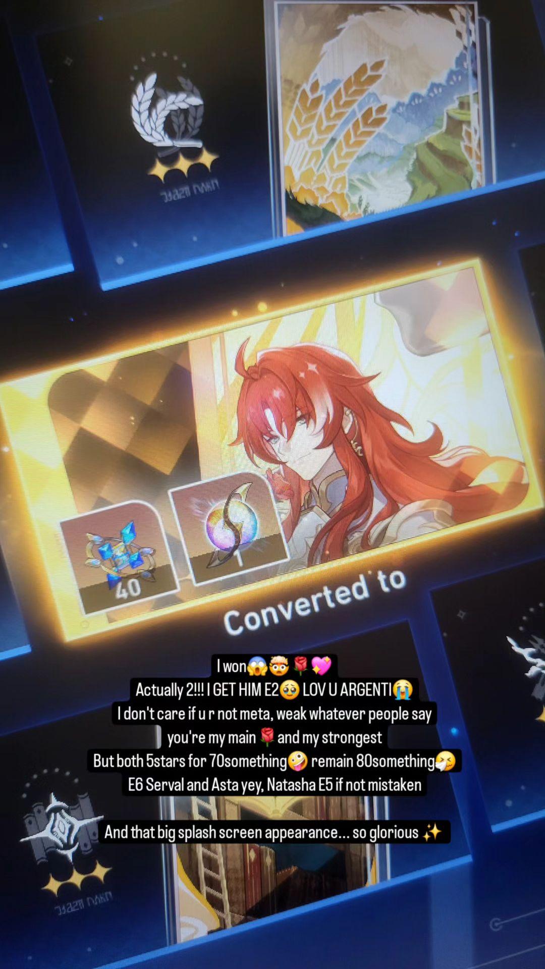 MY ARGENTI IS NOW E2!!! | 2.3 HSR 20240710wed Honkai: Star Rail | HoYoLAB