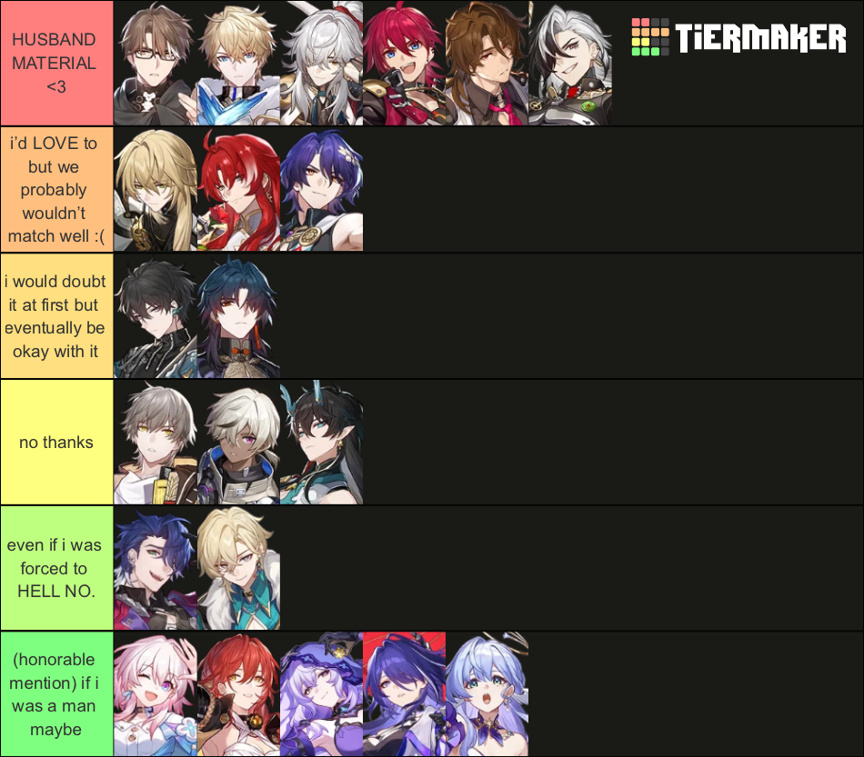 hsr men and if i would marry them Honkai: Star Rail | HoYoLAB