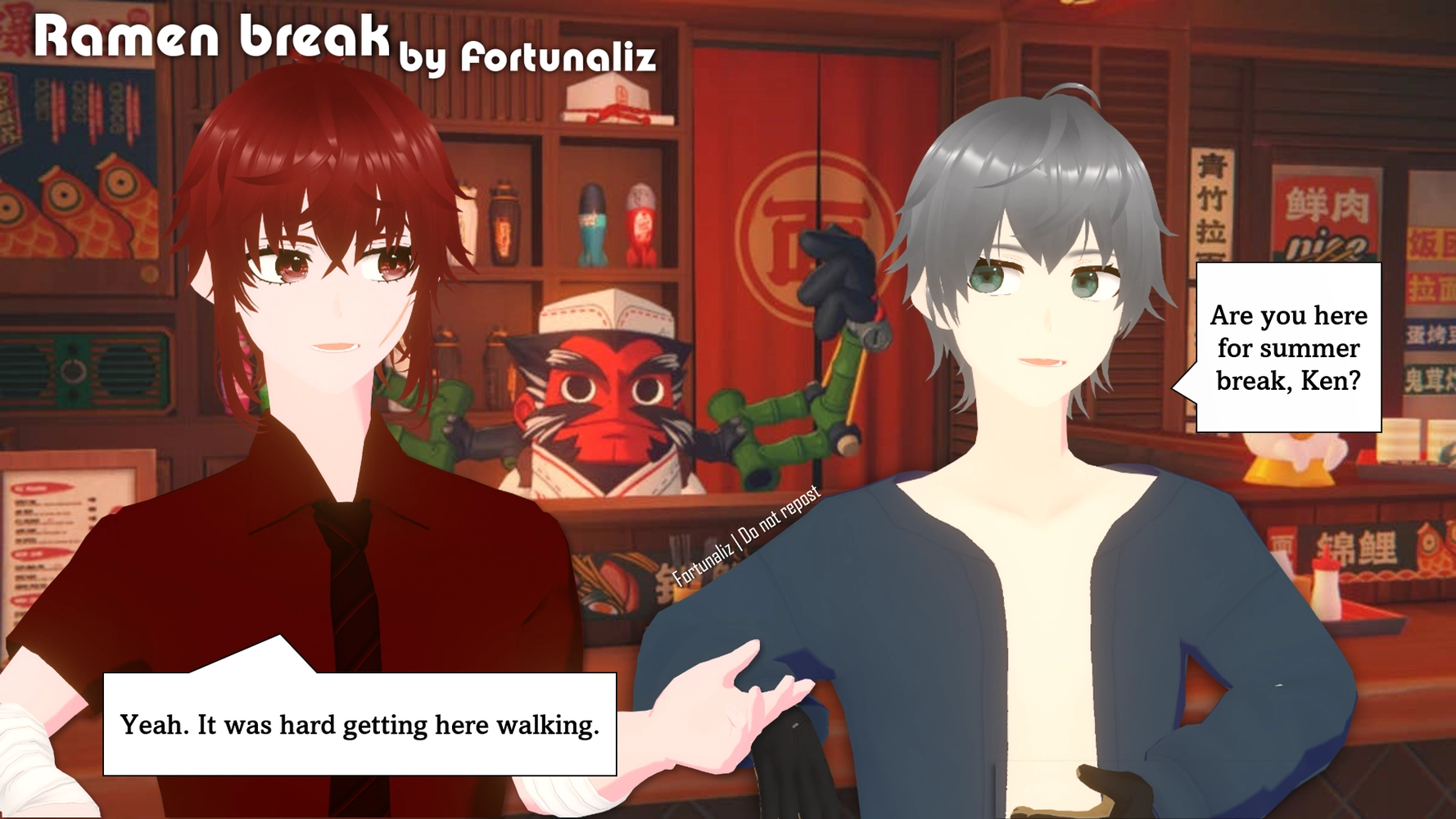 "Ramen Break" | A Zenless Zone Zero 3D manga panel by Fortunaliz ...