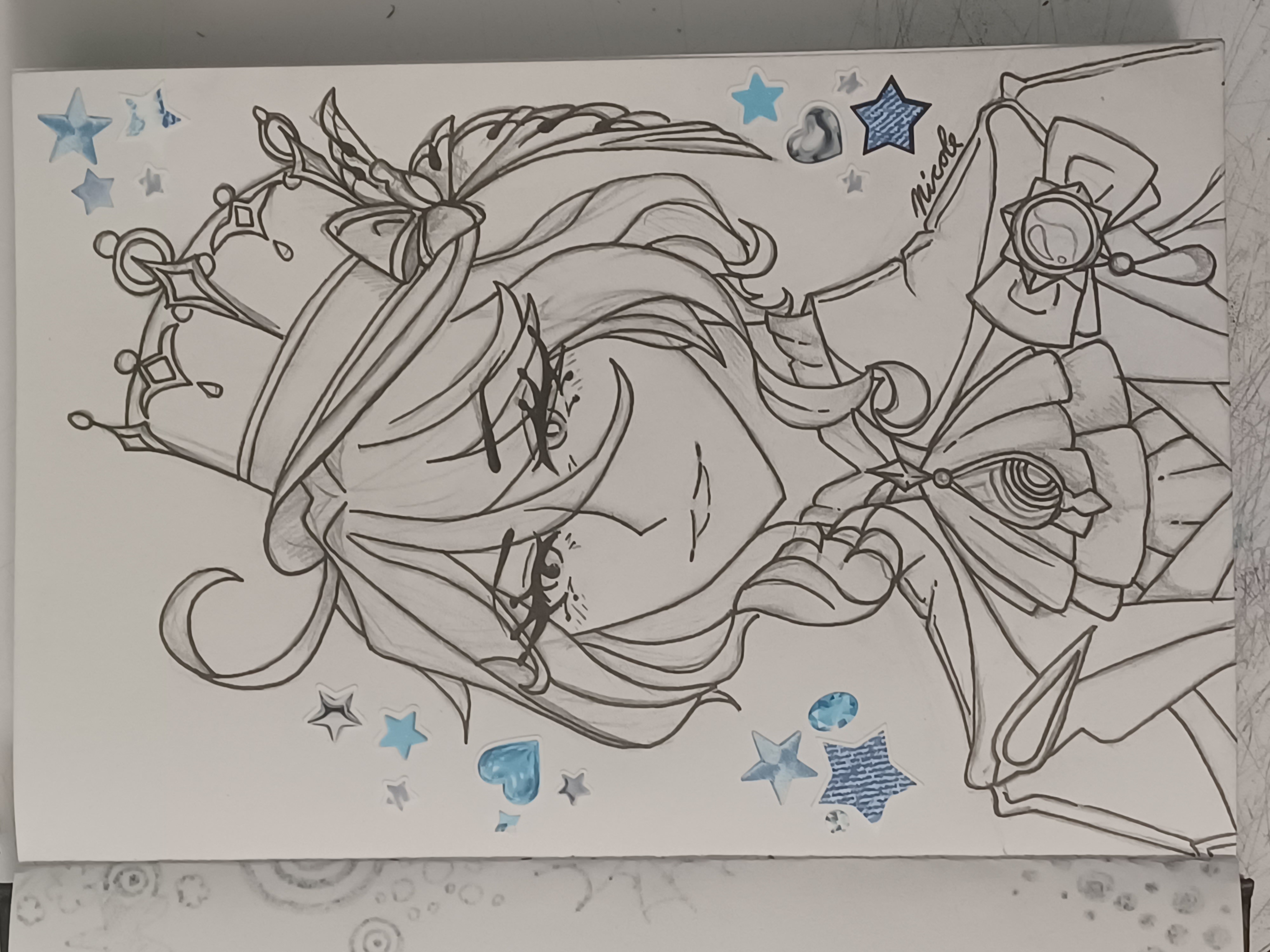 My recent Furina drawing :D Genshin Impact | HoYoLAB