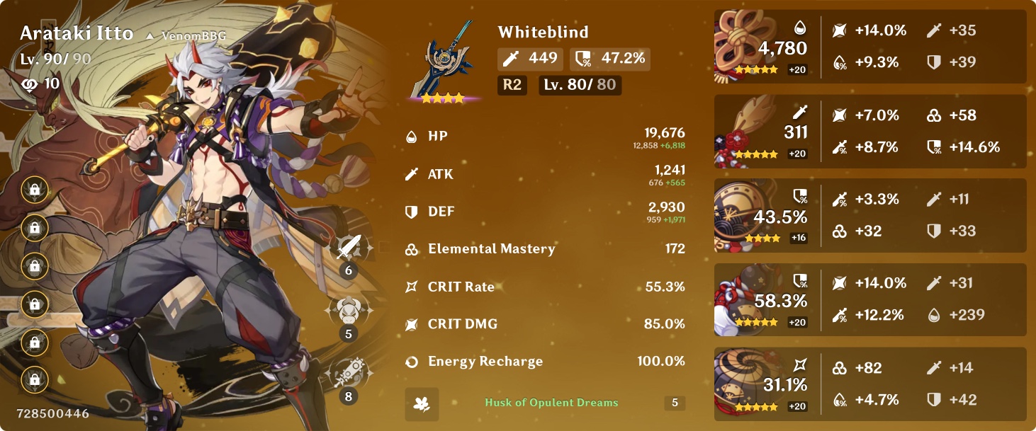 Rate my builds except im F2P with dodgy artifact luck Genshin Impact ...