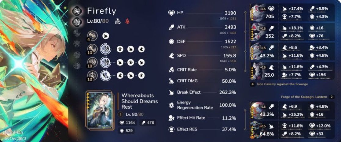 FIREFLY BUILD ☀️ Honkai: Star Rail | HoYoLAB