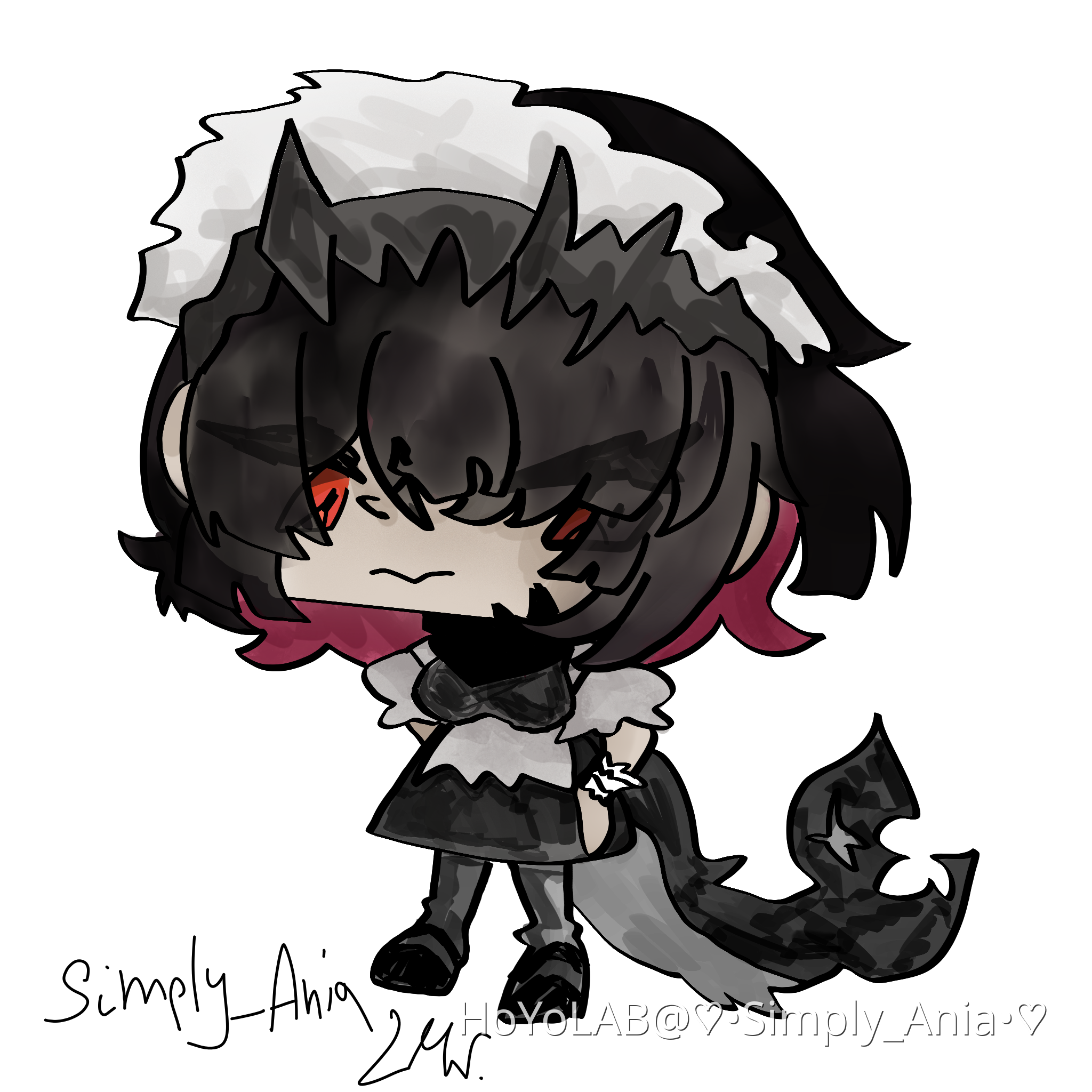 Ellen chibi!-ZZZ-original fanart Zenless Zone Zero | HoYoLAB
