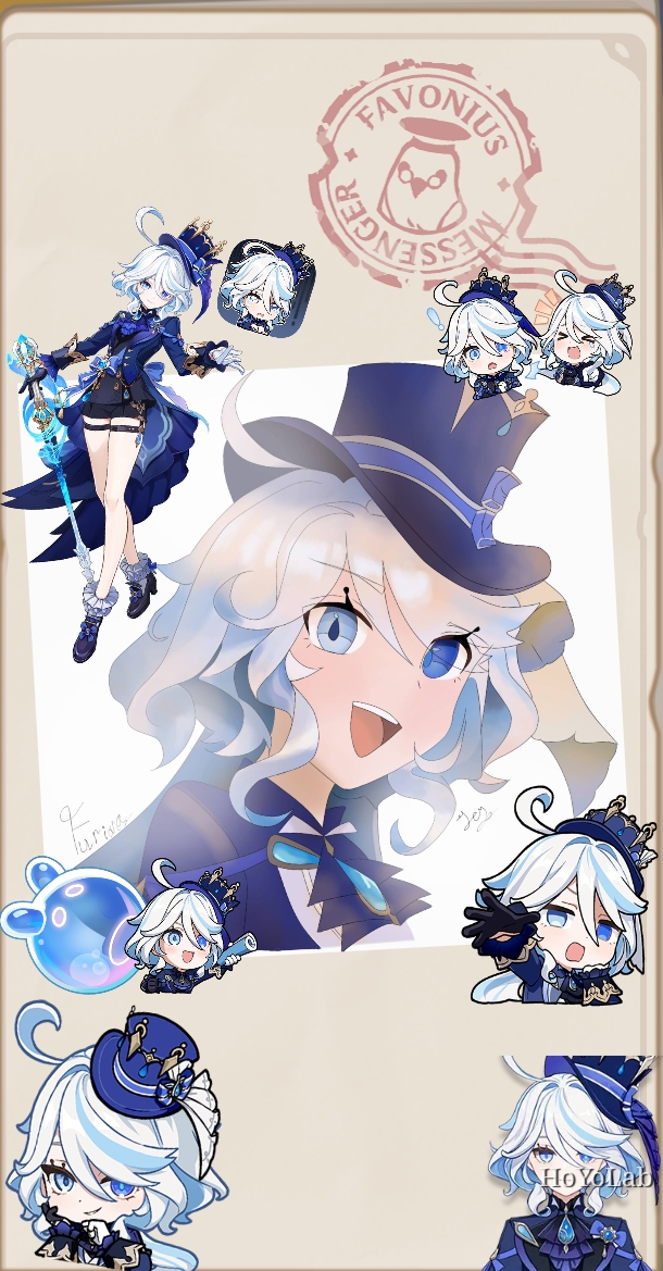 Furina (This is my art back then lol) Genshin Impact | HoYoLAB