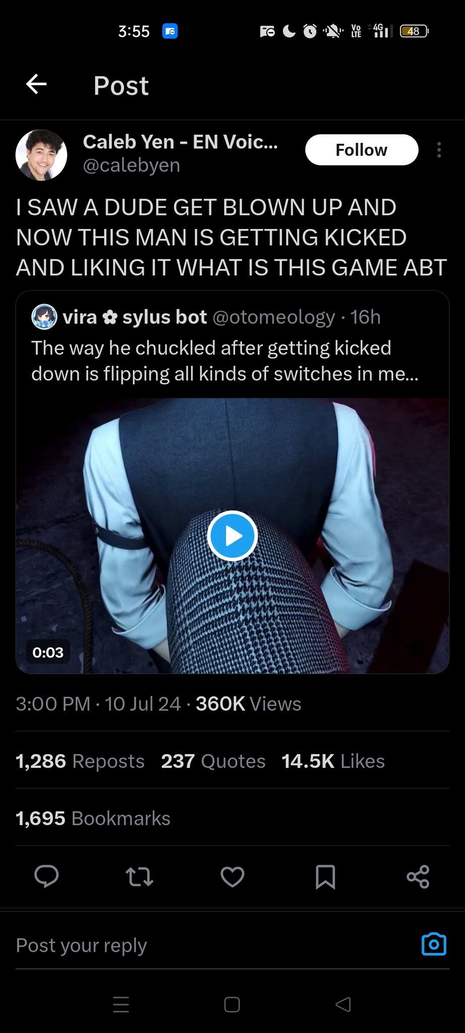 NOT THE EN VA OF CAELUS TALKING ABOUT LOVE AND DEEPSPACE!!!! | HoYoLAB