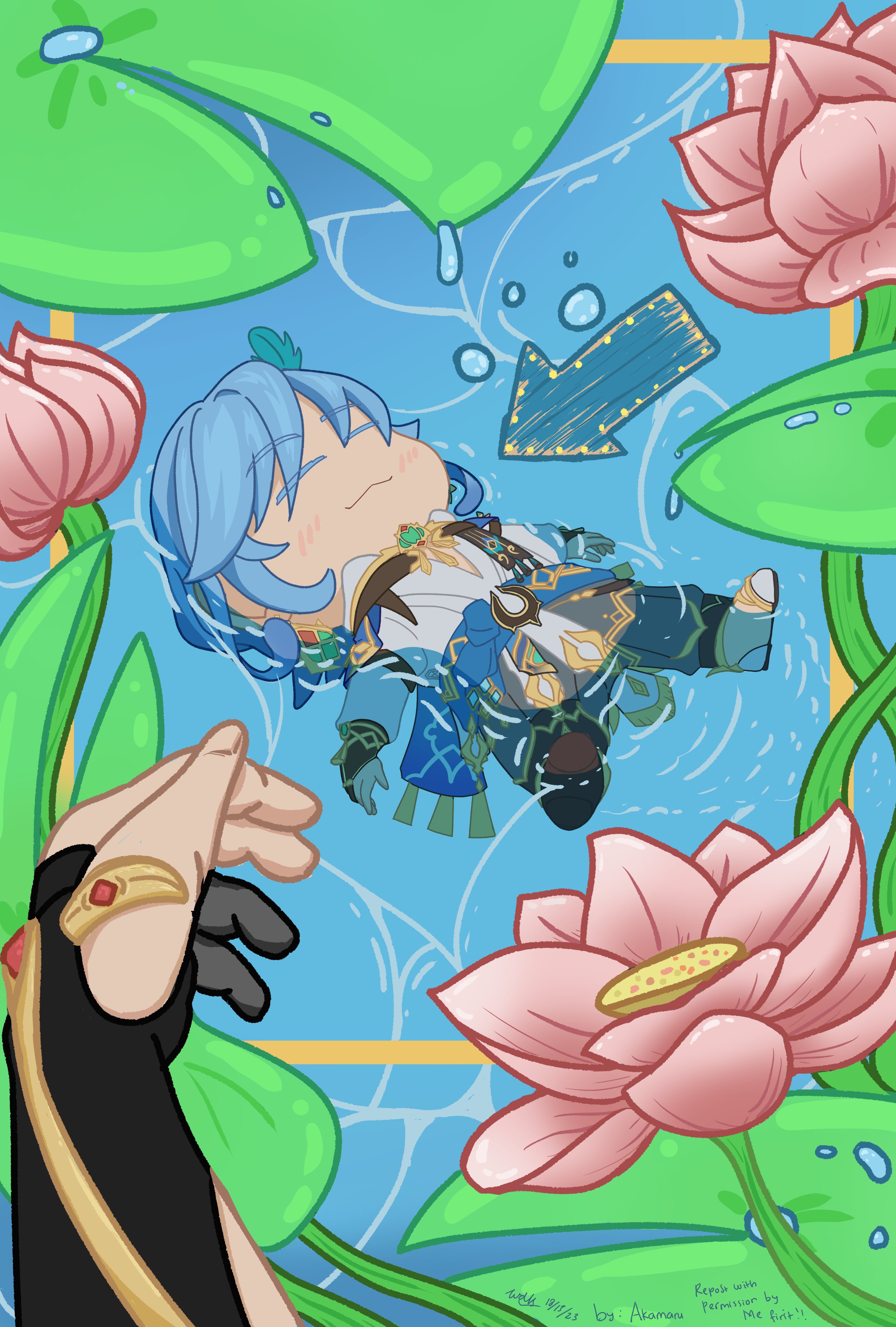 Haikaveh (red tham and hydro veh) [old art]. Genshin Impact | HoYoLAB