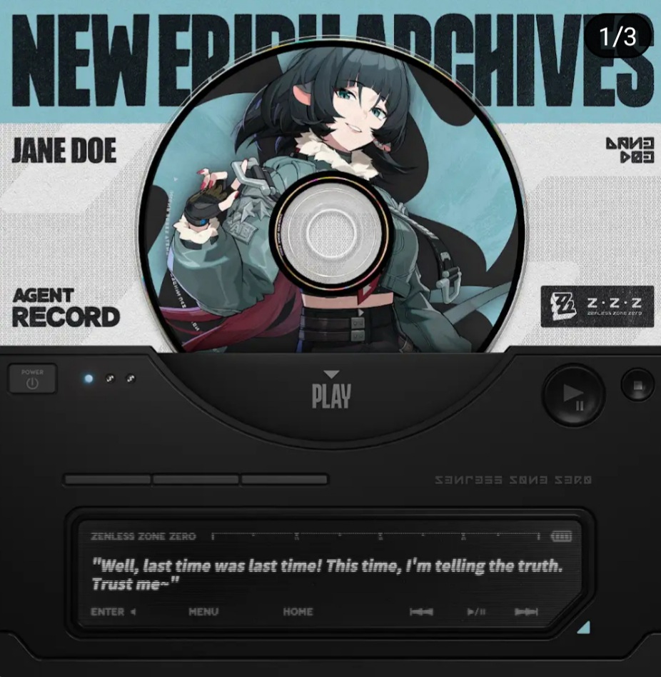 New Character Jane Doe. Zenless Zone Zero | HoYoLAB