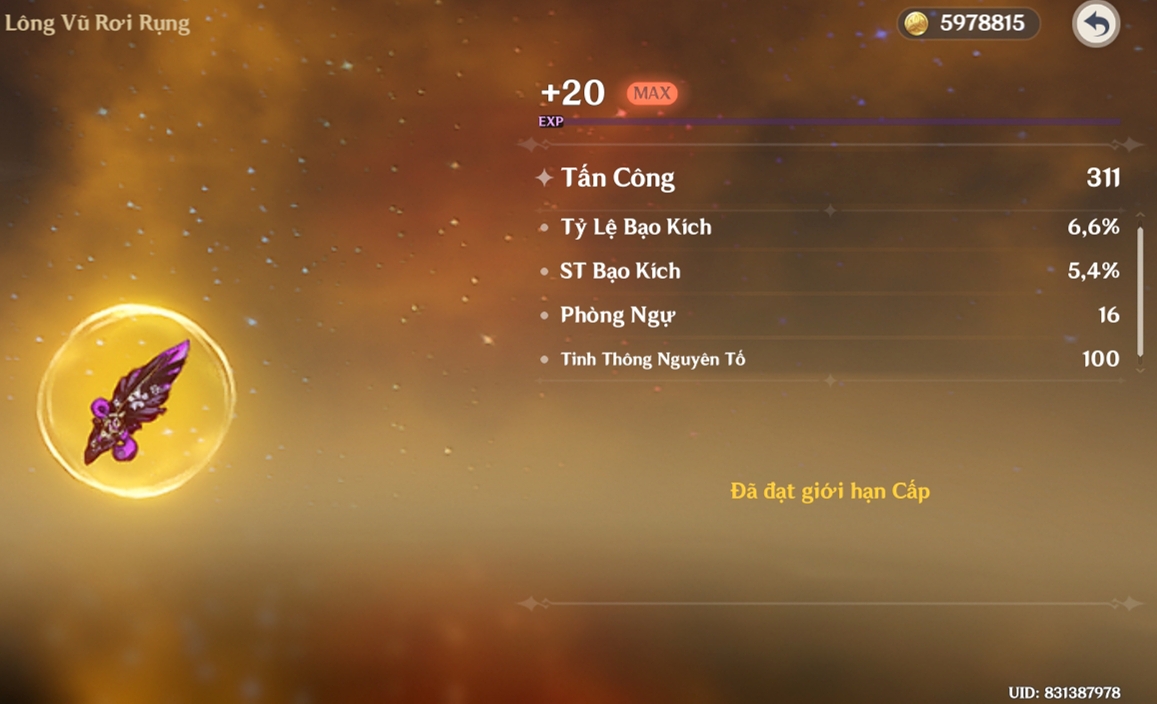 Tôi có Thánh di vật thế giới cho Ei Genshin Impact | HoYoLAB