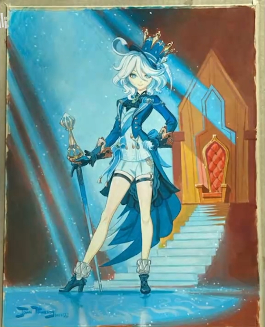 Disney Impact - a Disney animator's drawing of Furina 😲 Genshin Impact ...