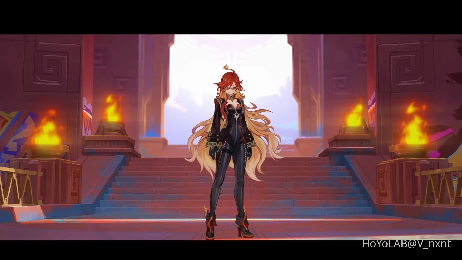 The Pyro Archon, Mavuika in all the scenes in the recent trailer for ...