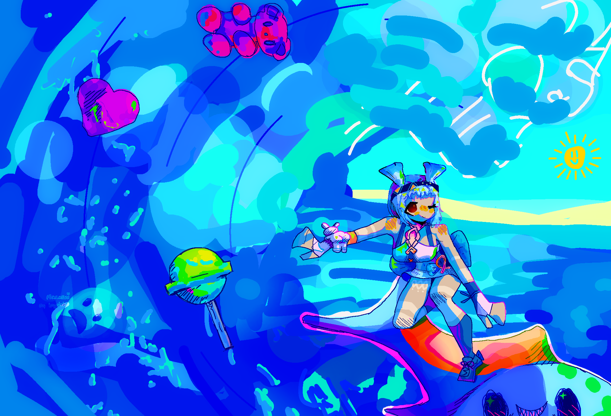 Mualani / Hydro natlan girl / hydro amber / better hoyo shark girl ...