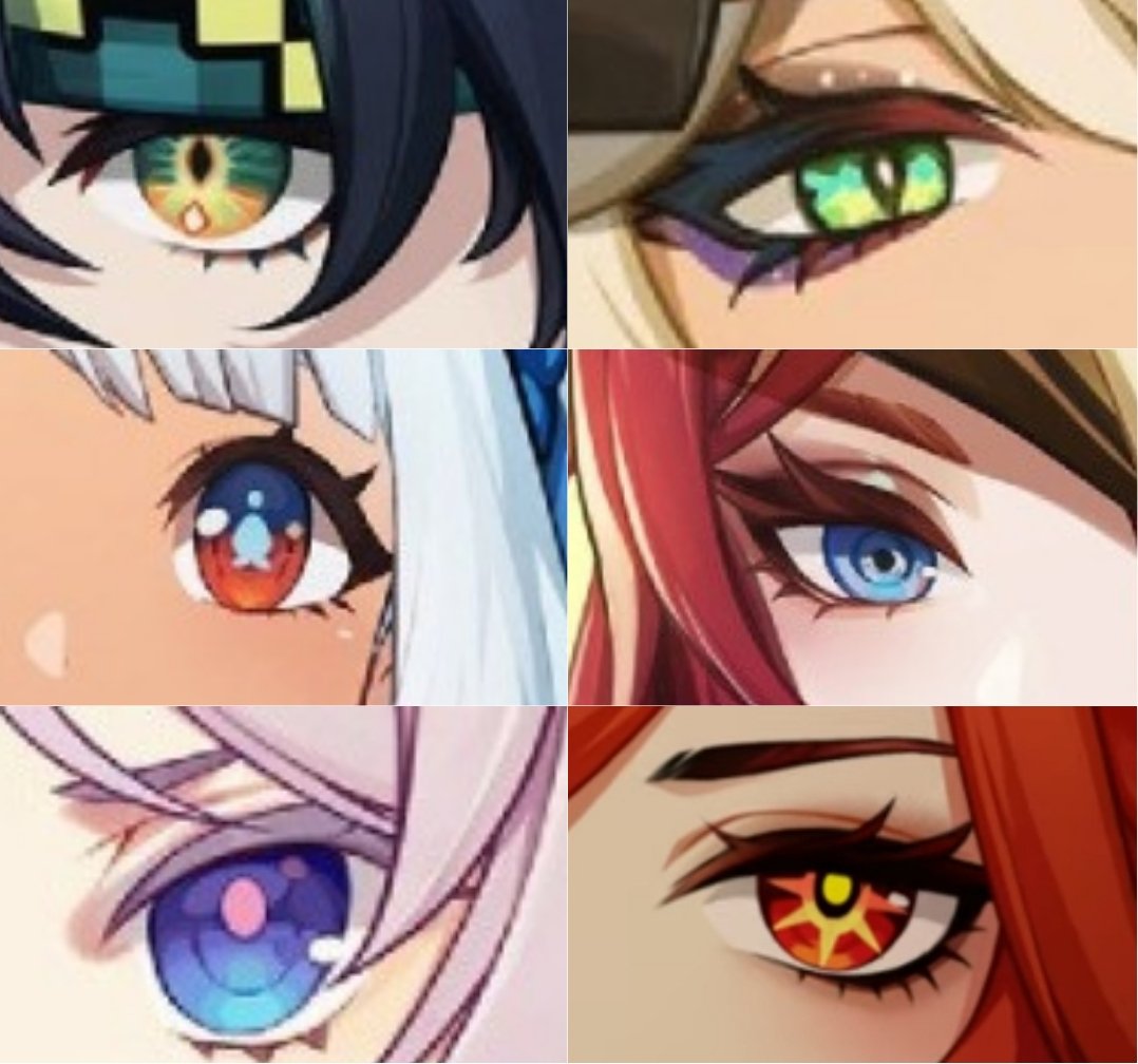 Just noticed Natlan characters have unique eye designs! Genshin Impact ...