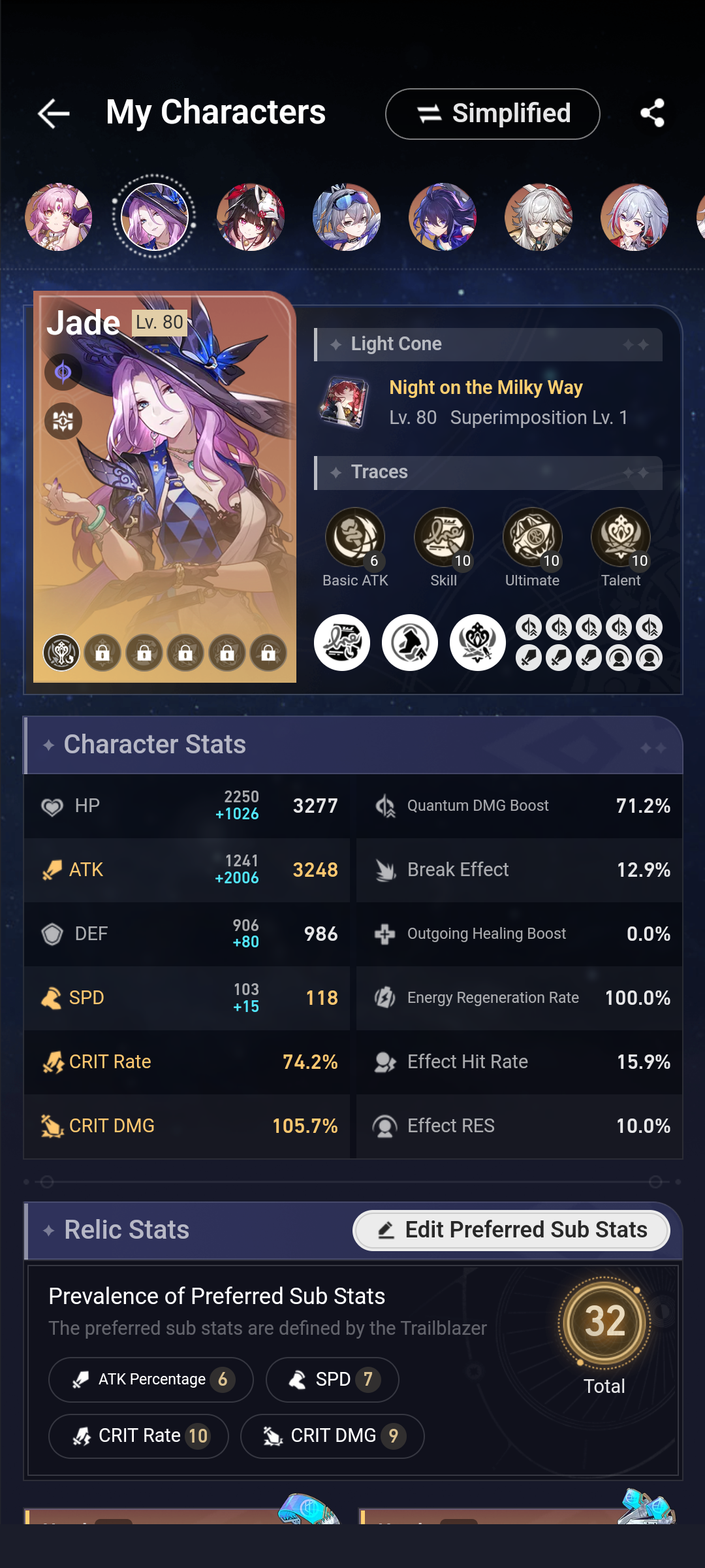 Jade build Honkai: Star Rail | HoYoLAB