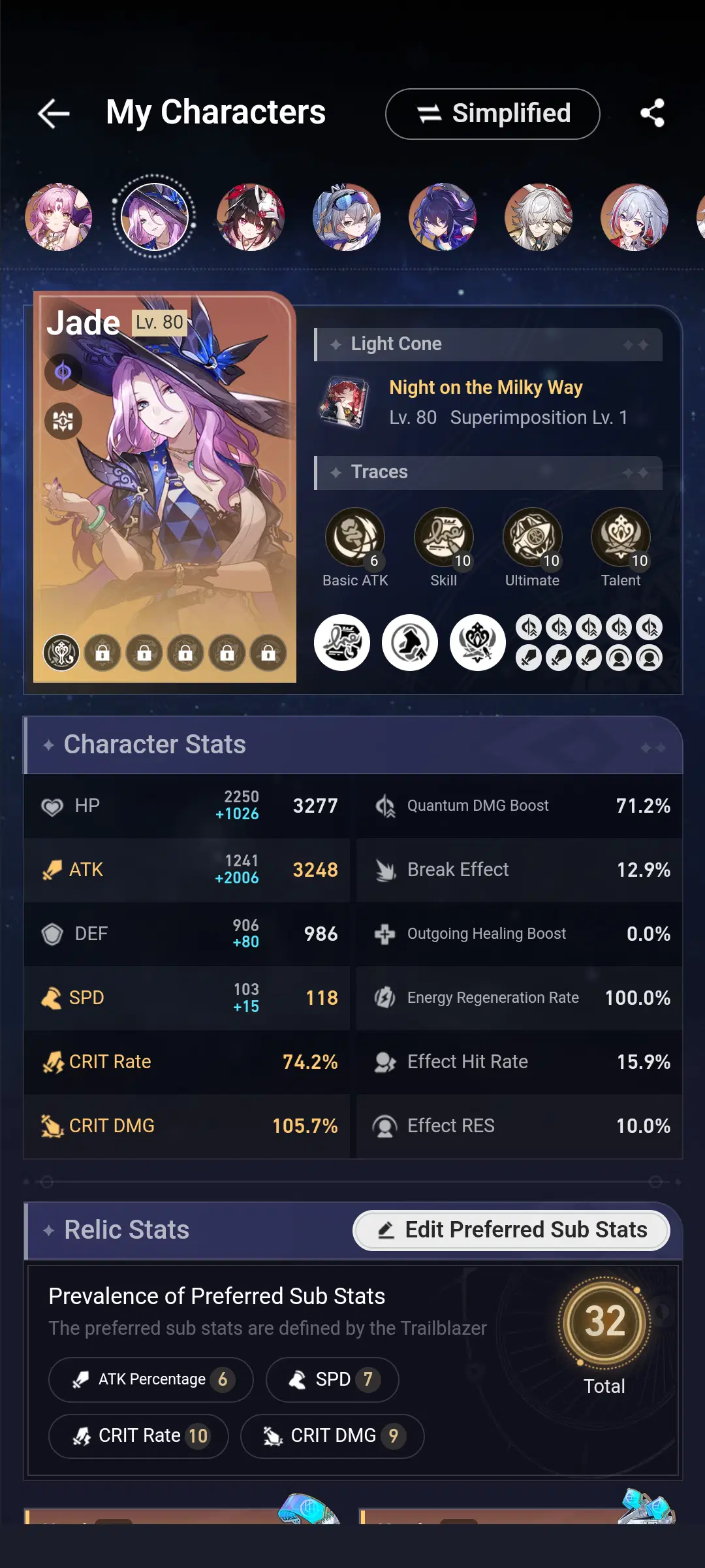 Jade build Honkai: Star Rail | HoYoLAB