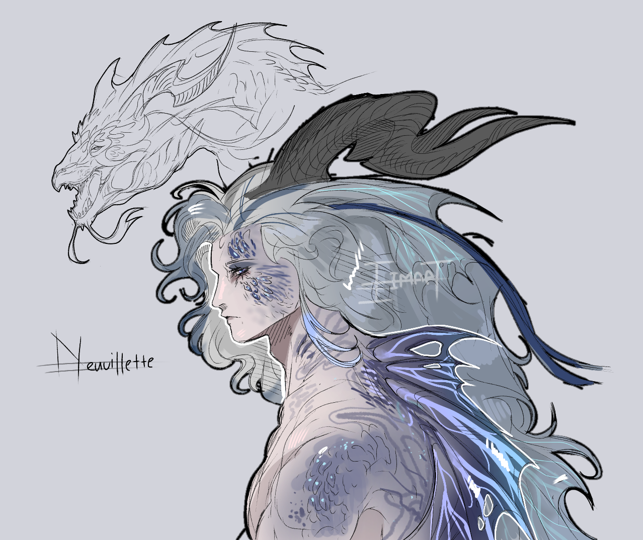 Neuvillette (Dragon form) Genshin Impact | HoYoLAB