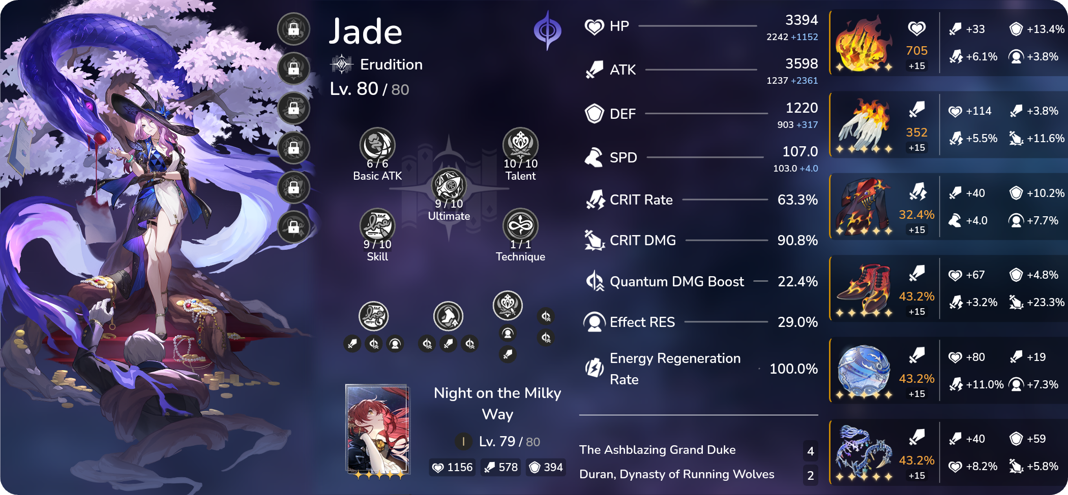 Please rate my jade build for me :) Honkai: Star Rail | HoYoLAB