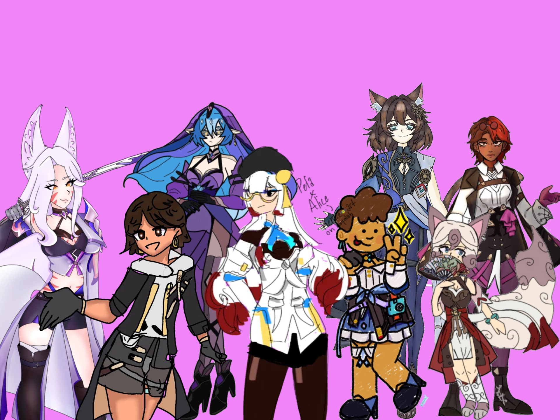 Your oC in your main or favourite character outfit part 2/2 Honkai ...