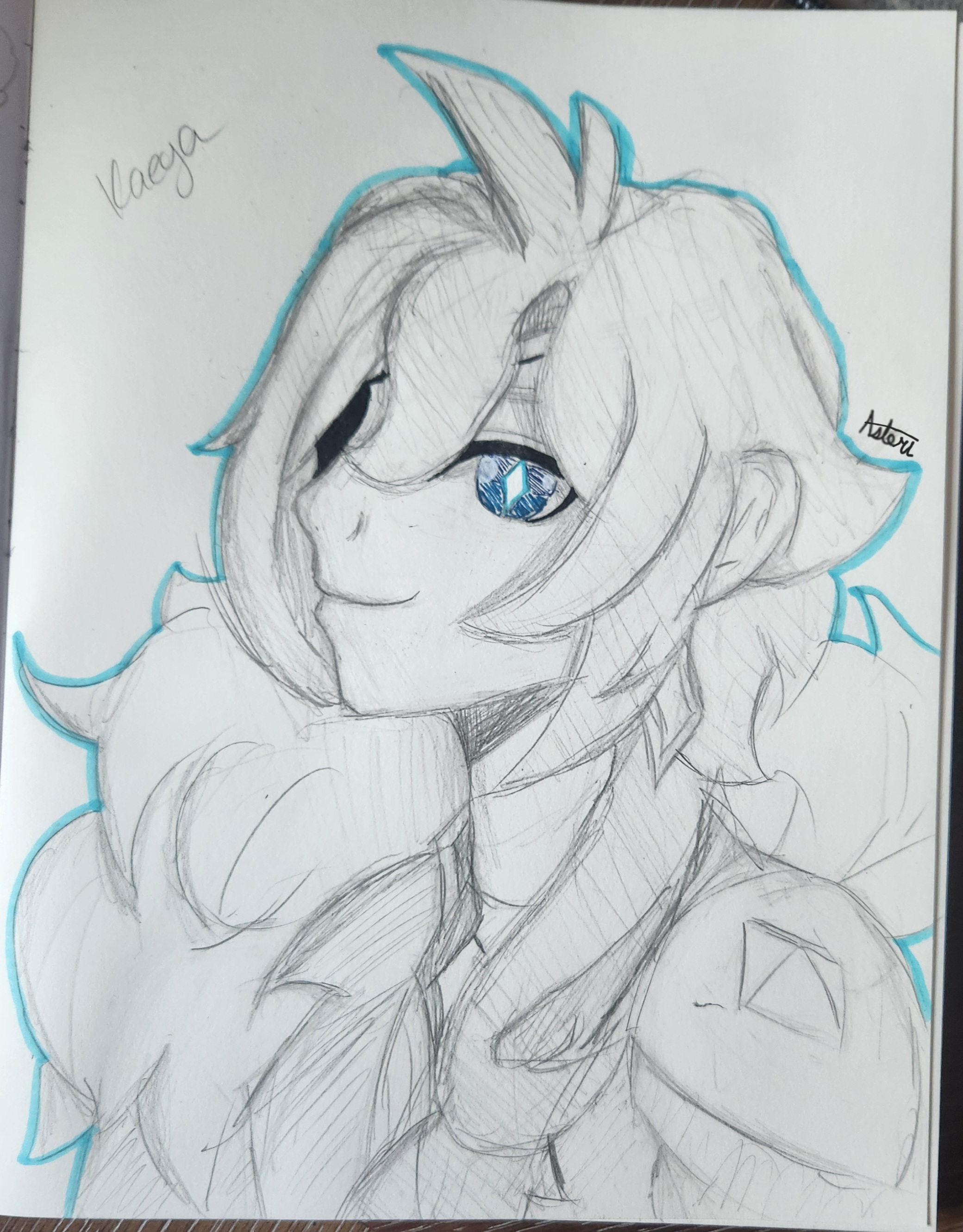 Simple Kaeya Sketch Genshin Impact | HoYoLAB