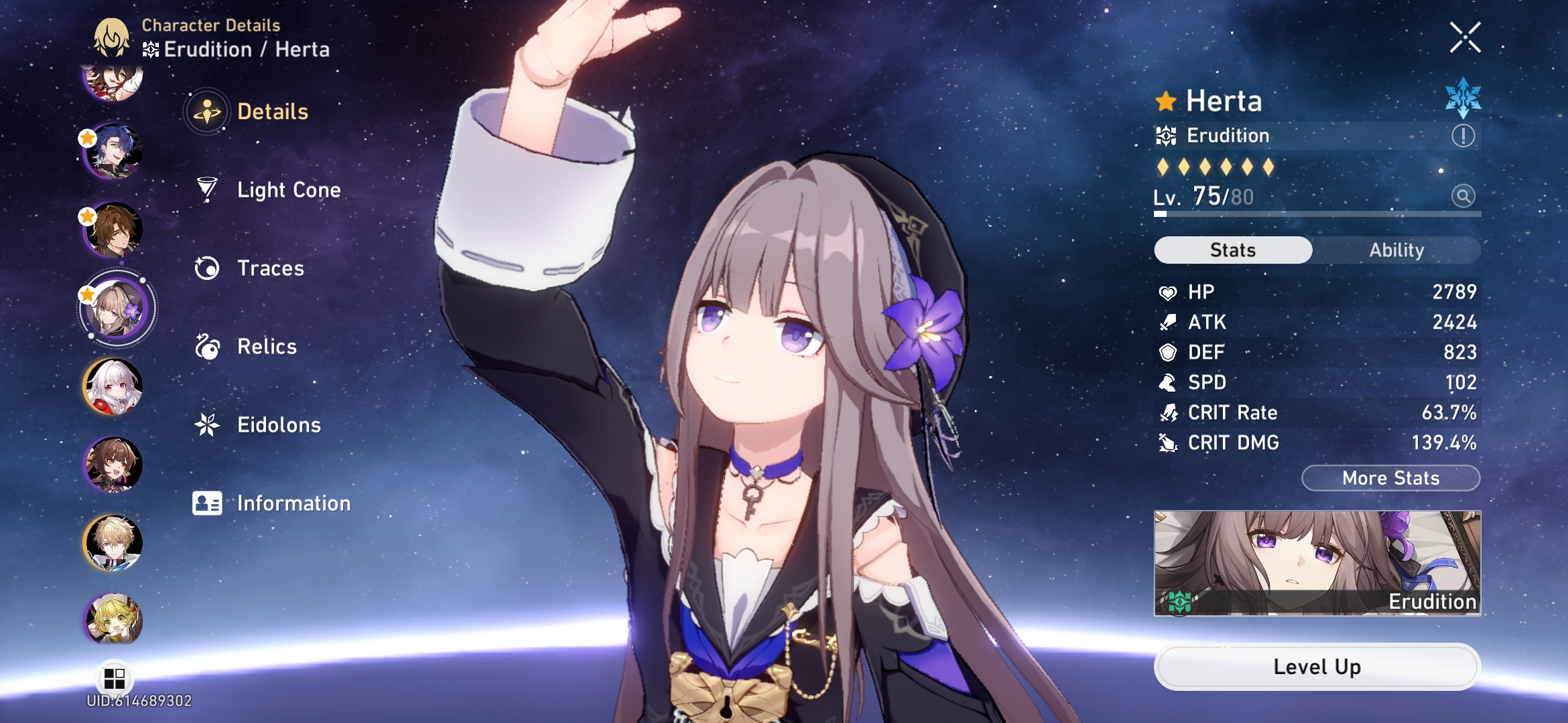 [Herta Casual Build] Kuru kuru kururin | 4 Star Love Honkai: Star Rail | HoYoLAB