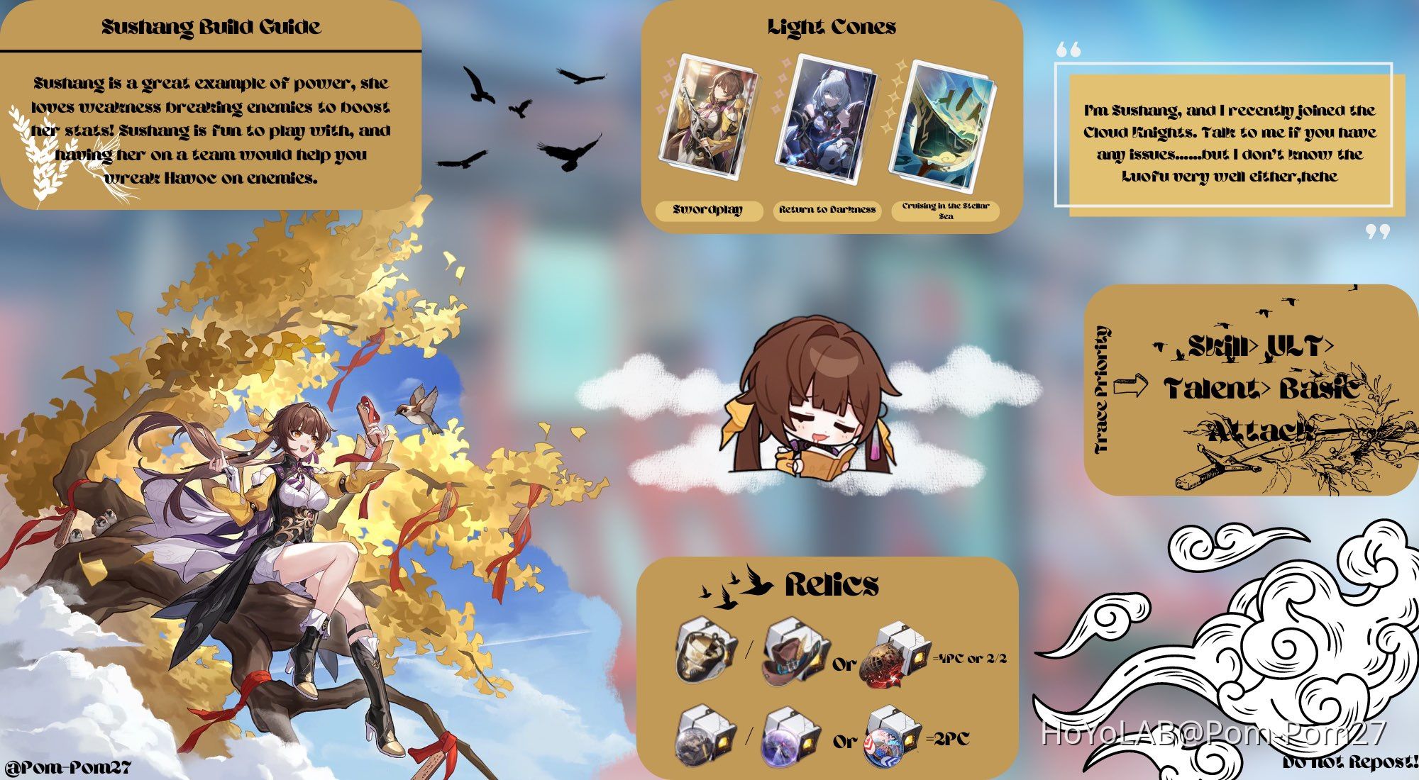 [V2.5] Character Build Guide~Sushang Honkai: Star Rail | HoYoLAB