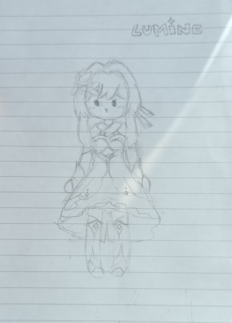 I tried to draw lumine :3 Genshin Impact | HoYoLAB
