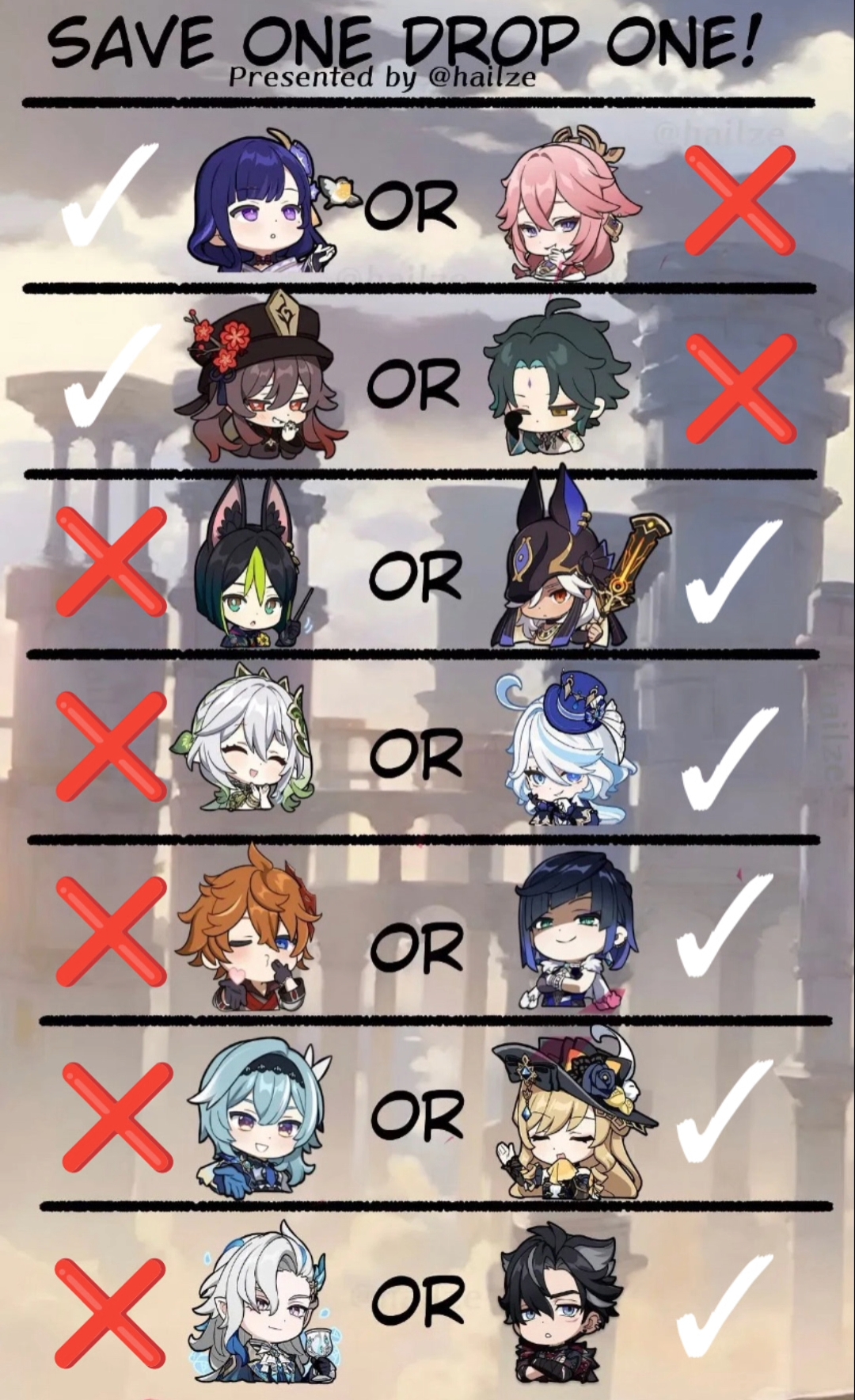 pick one kick one Genshin Impact | HoYoLAB